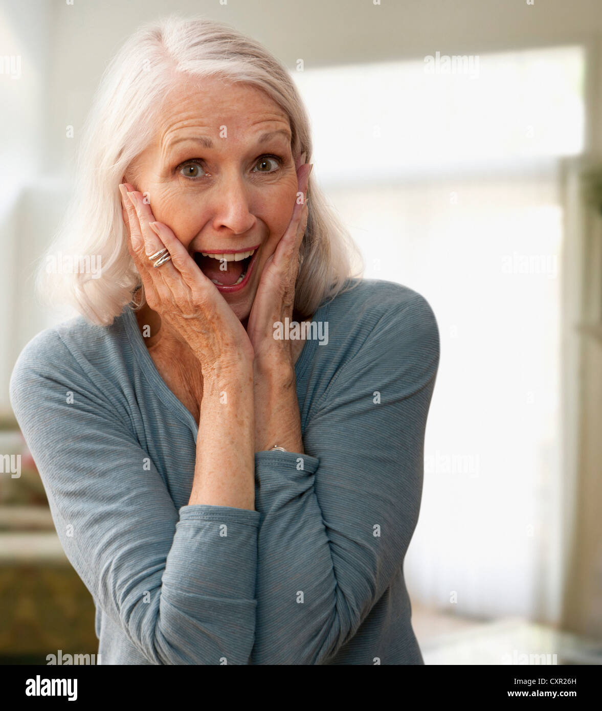 Old Grandma Spreads For Camera