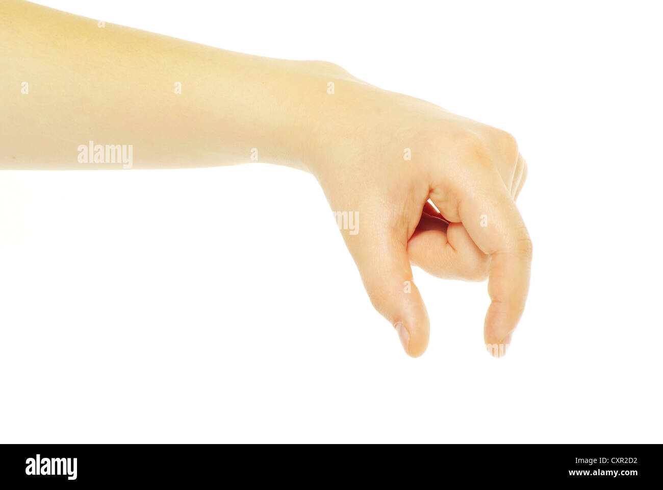 hand isolated on a white Stock Photo - Alamy