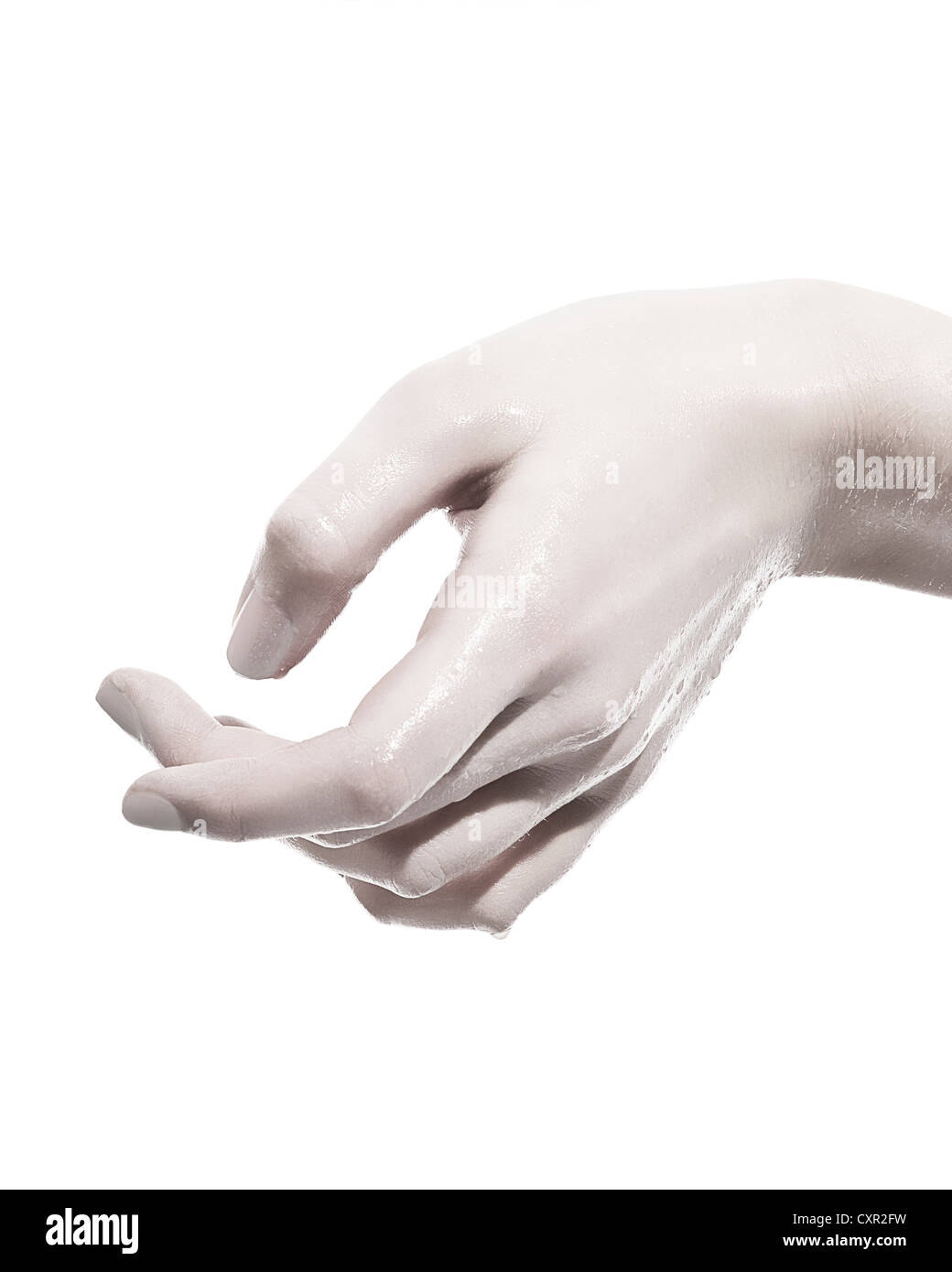 Woman's wet hand, close up Stock Photo - Alamy