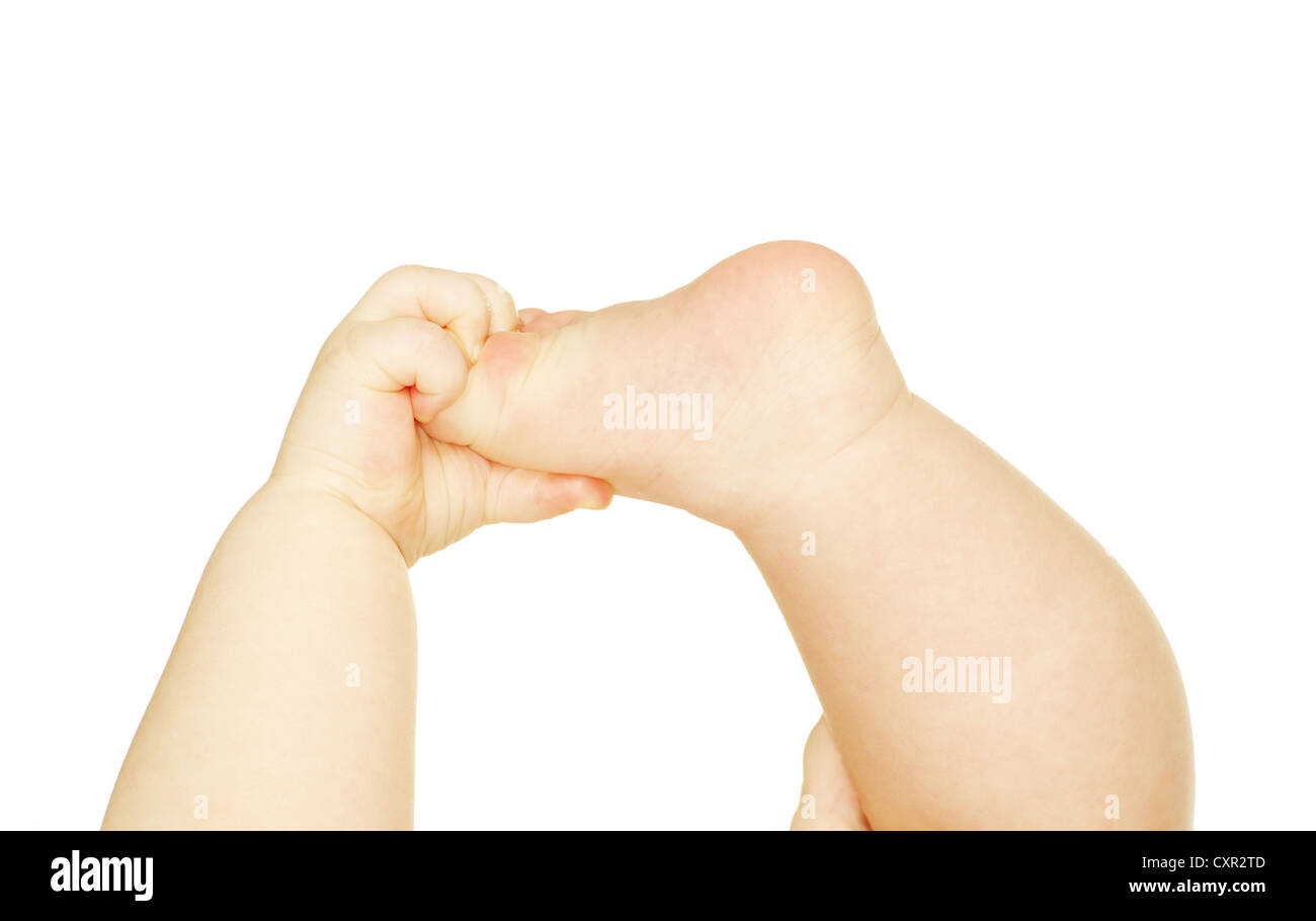 Soft skin of baby feet Cut Out Stock Images & Pictures - Alamy