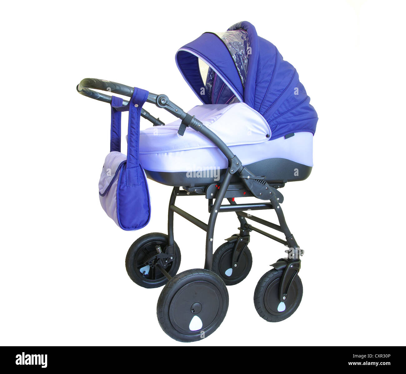 baby carriage isolated on white background Stock Photo - Alamy