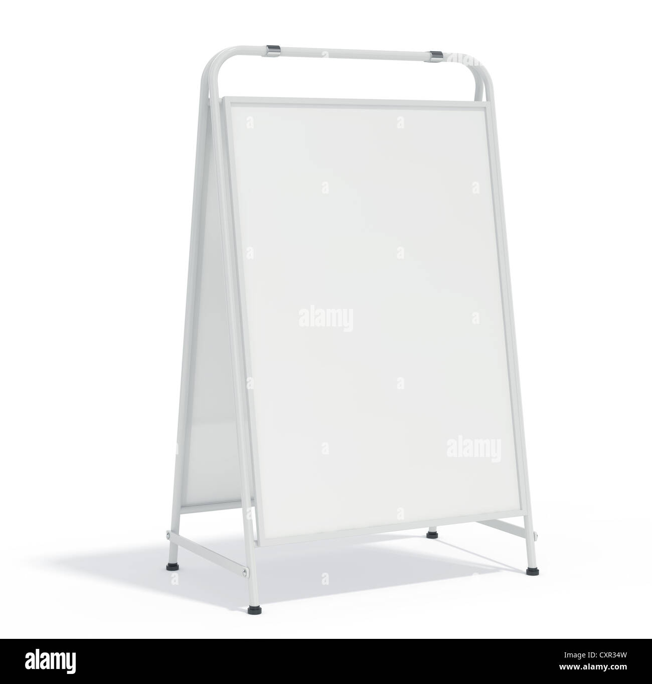 3d render of advertisement board with shadow Stock Photo - Alamy