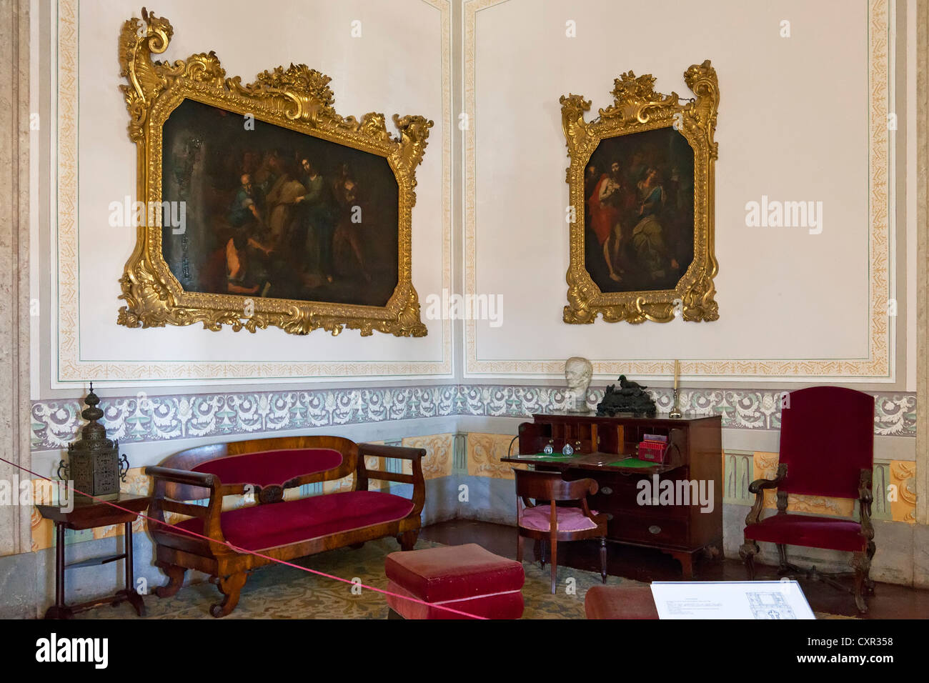 Antechamber in the Mafra National Palace, Convent and Basilica in ...