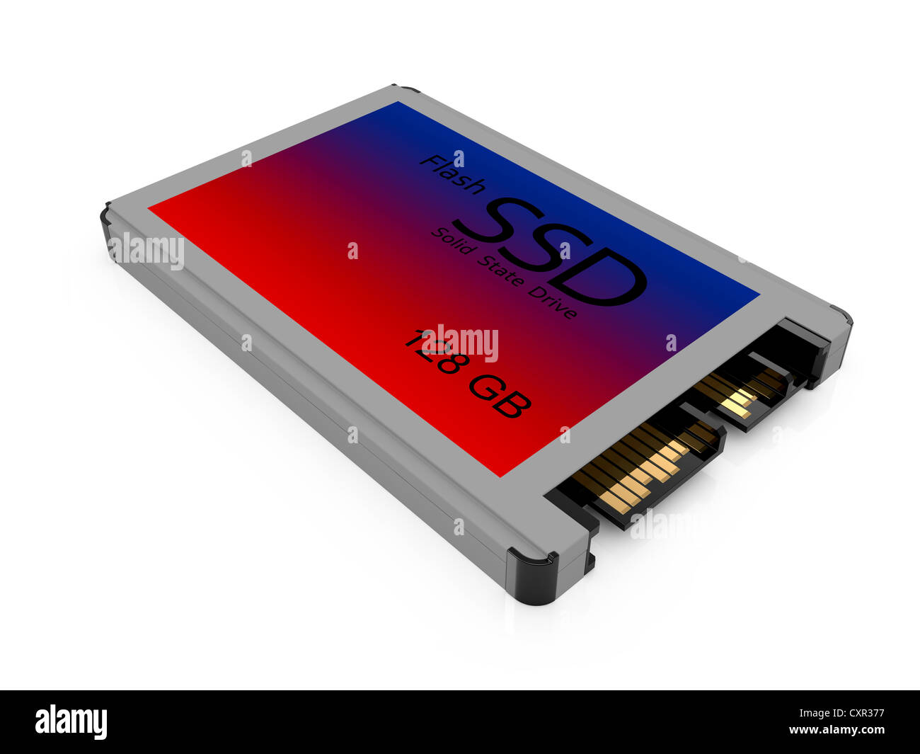 3d render of SSD isolated on white background Stock Photo - Alamy