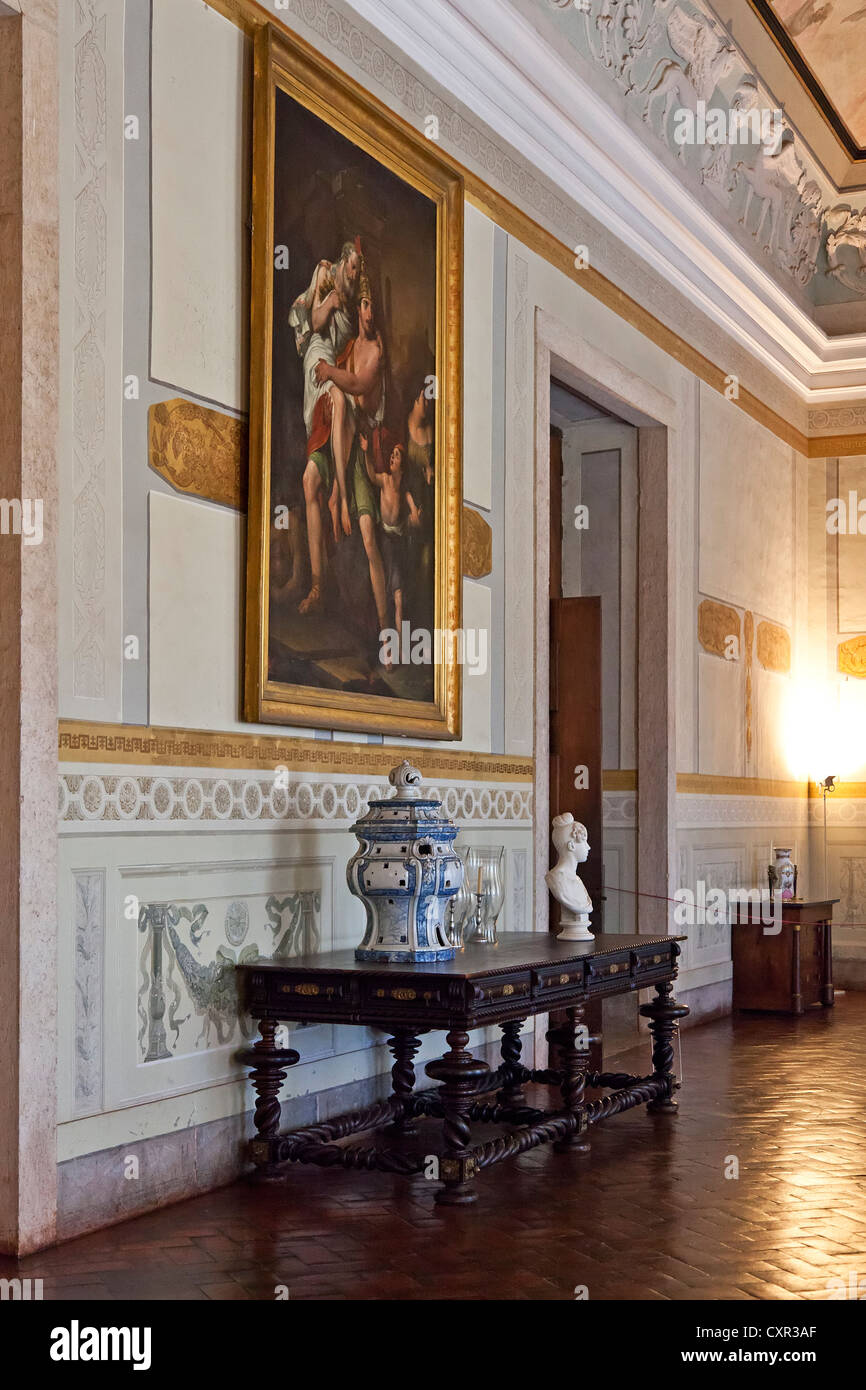 Guard Hall. Mafra National Palace, Convent and Basilica in Portugal ...