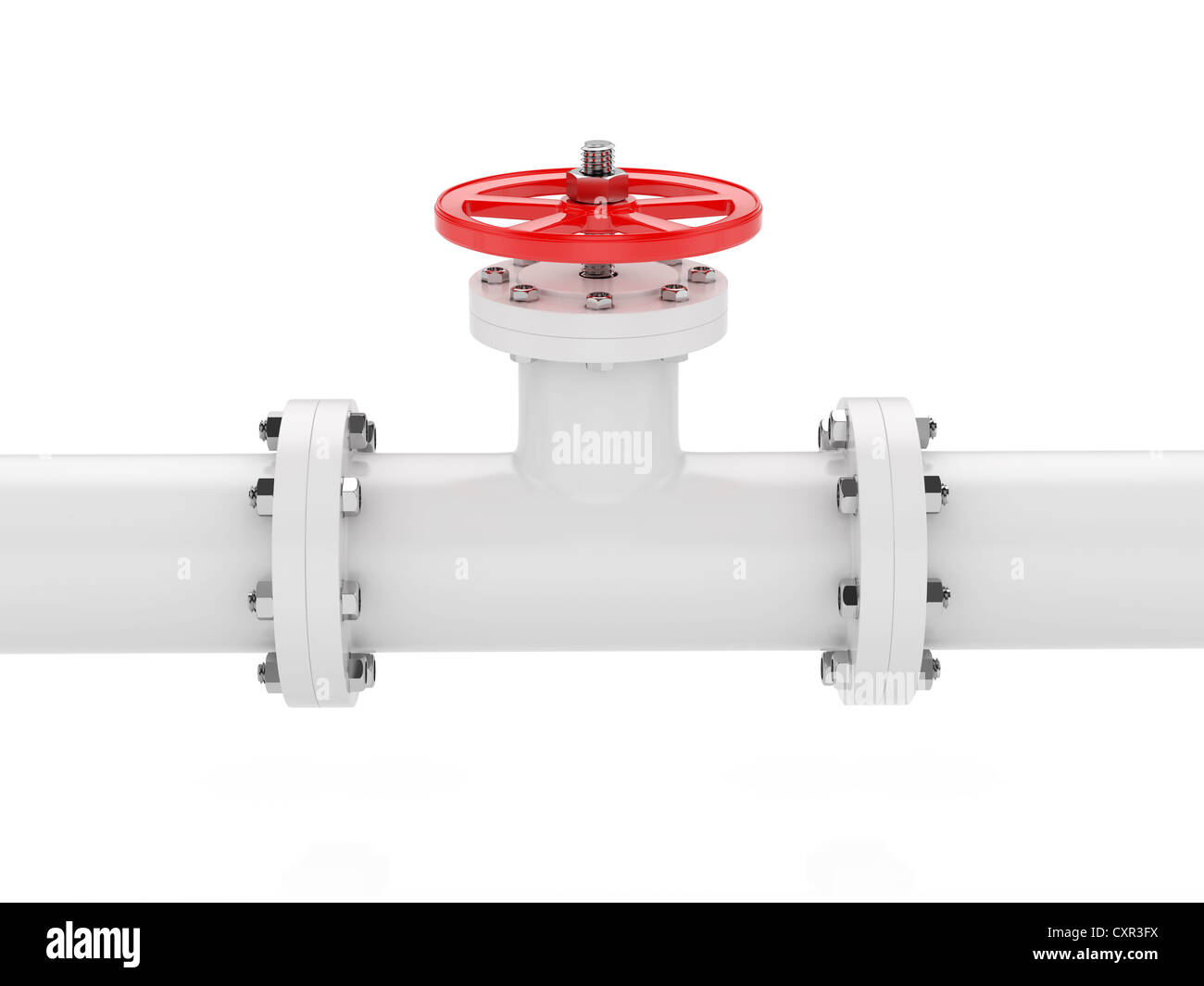 3d render of pipeline on white background Stock Photo - Alamy