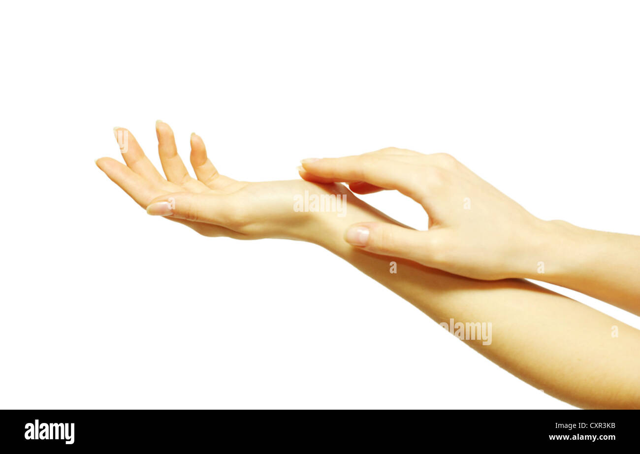 hands isolated on white background Stock Photo - Alamy