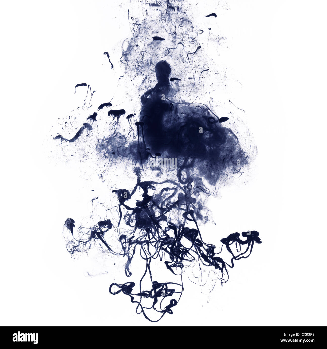 Black liquid in suspension hi-res stock photography and images - Alamy