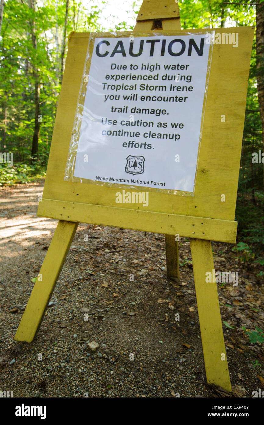 Tropical Storm Irene in New England's White Mountain National Forest ...
