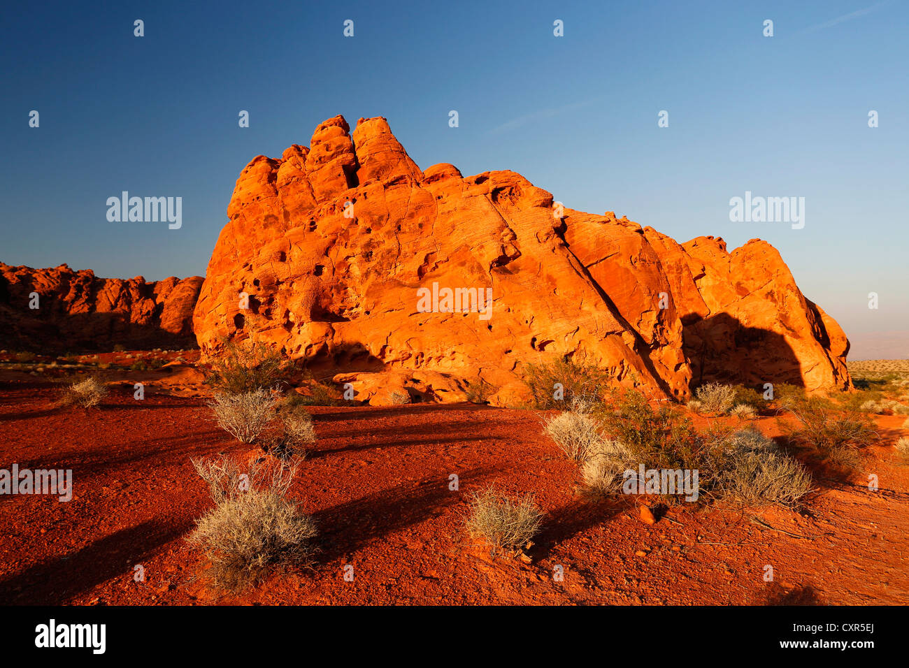 Seven Sisters rock formation in the Valley of Fire State Park, Nevada ...