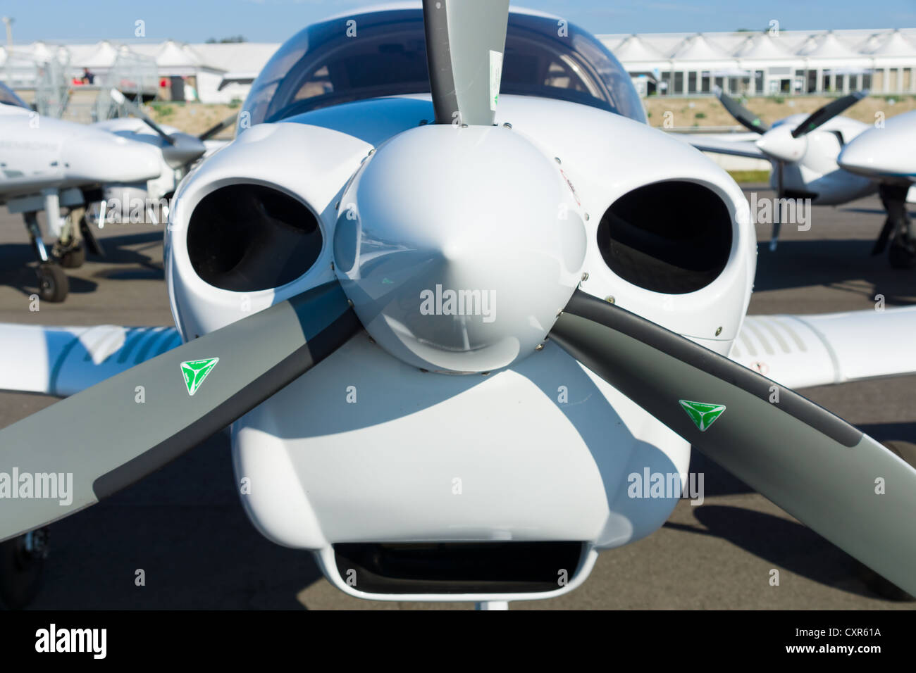 Close-up of turboprop engine Diamond DA42 Twin Star Stock Photo - Alamy