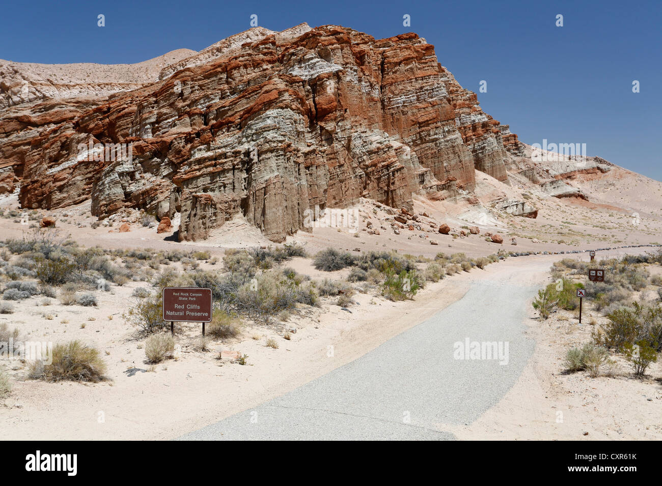 Red sandstone cliffs, Red Rock Canyon State Park, southern tip of ...