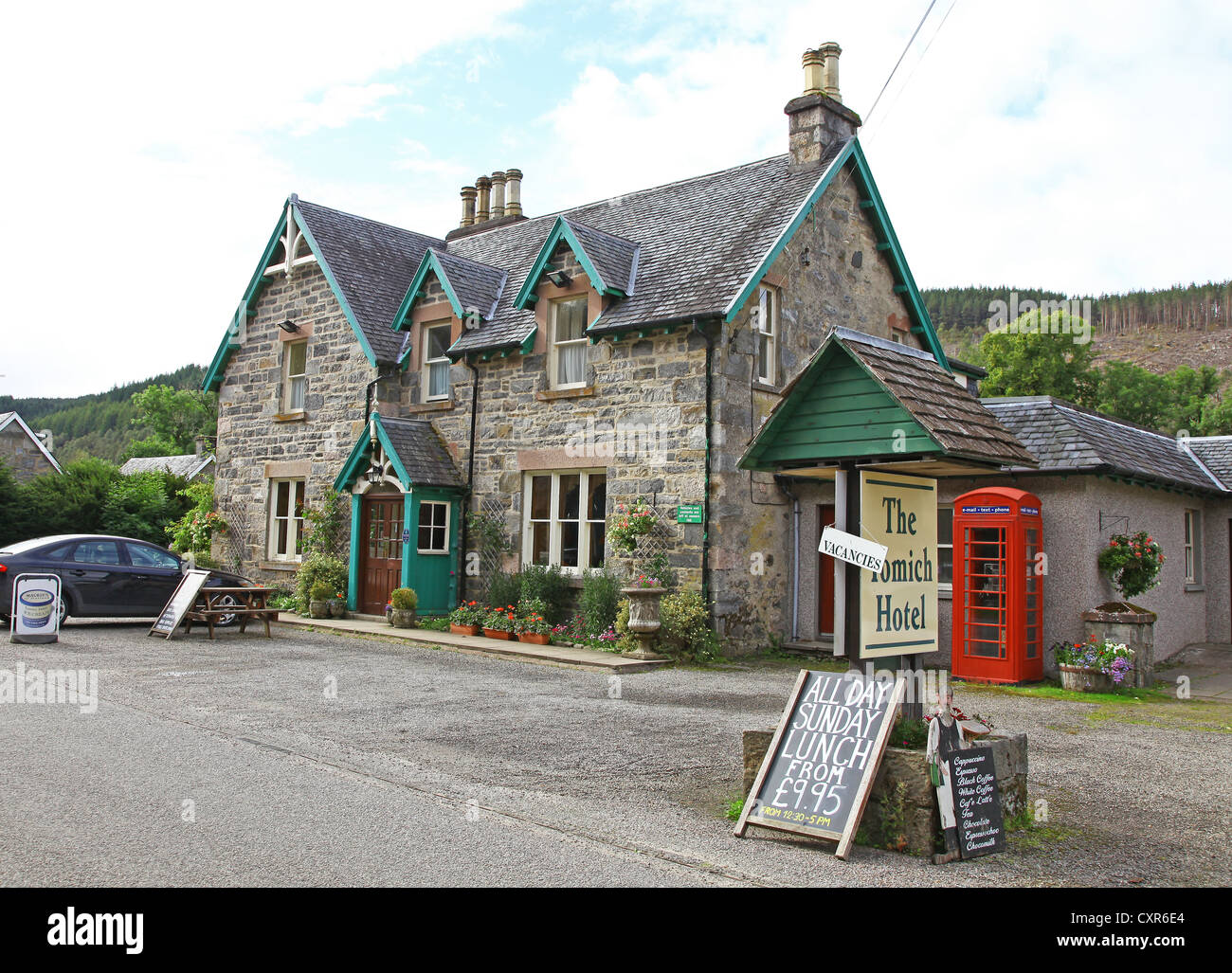 The Tomich Hotel in a Victorian model conservation village Inverness ...