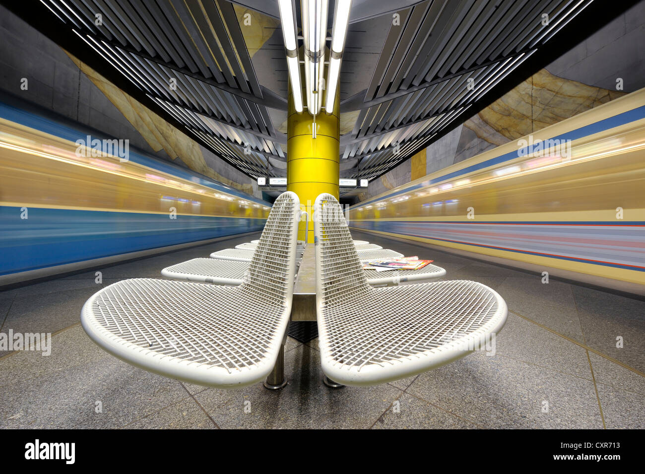 Subway station in Munich, Bavaria, Germany, Europe Stock Photo - Alamy