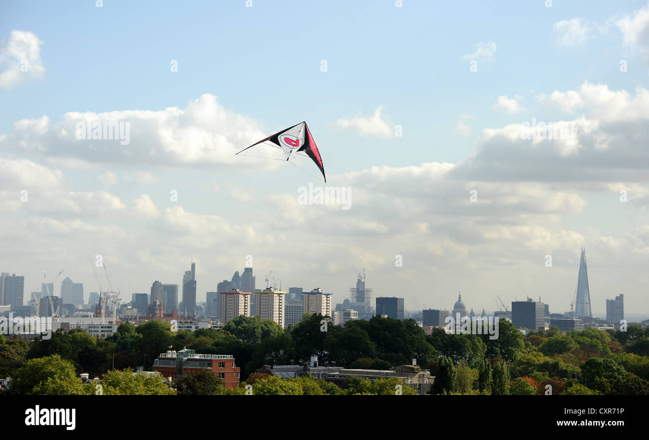 Kite flying high over Primrose Hill, London Stock Photo - Alamy