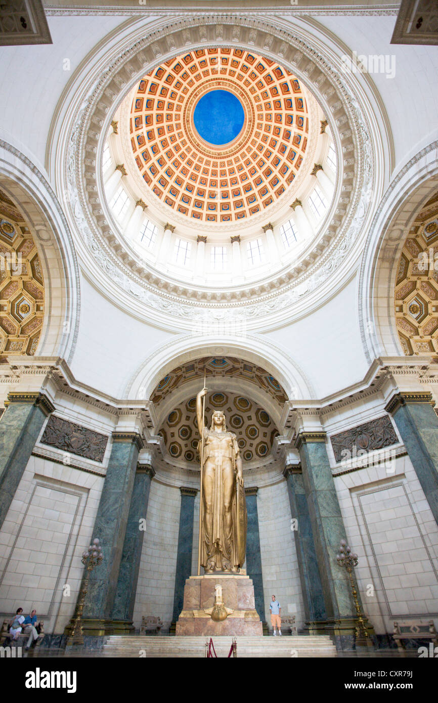 Statue of the Republic inside the Capitol, El Capitolio, seat of the ...