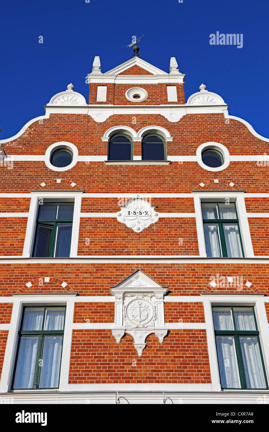 Old storehouse from the 19th Century, old port of Stralsund, UNESCO ...
