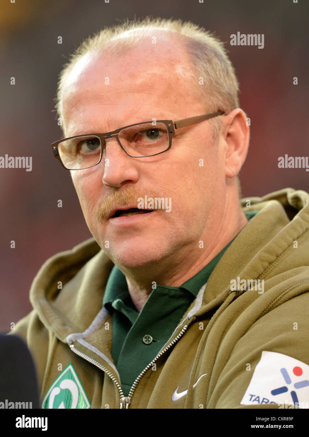 Thomas SCHAAF, coach of Werder Bremen, portrait, Mercedes-Benz Arena ...