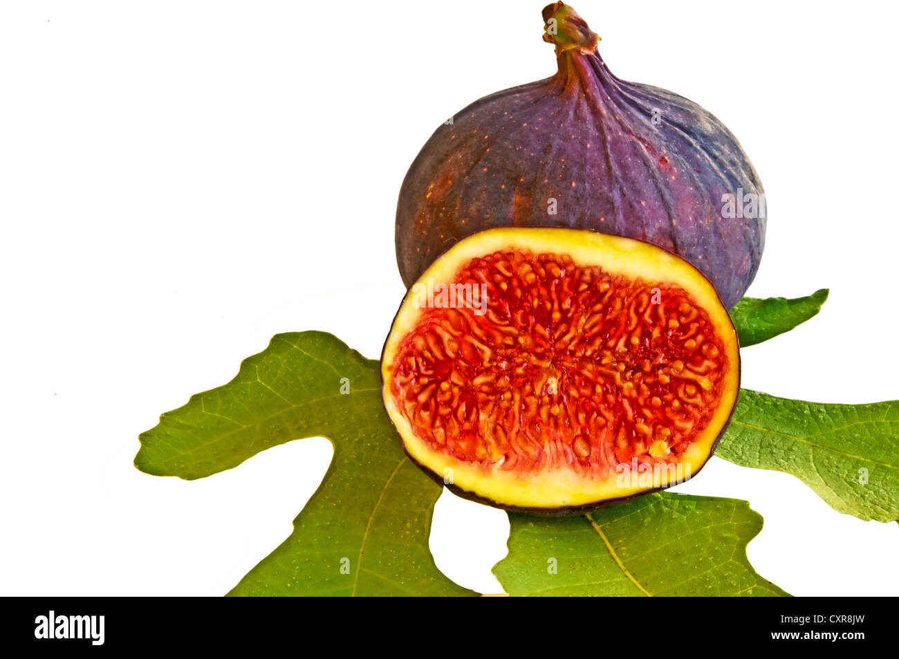 Cut fig closeup hi-res stock photography and images - Alamy