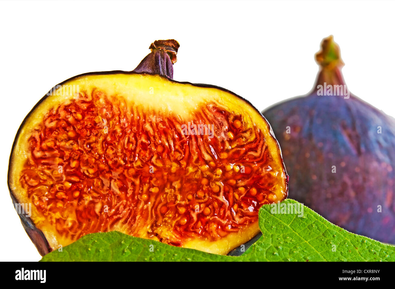 Cut fig closeup hi-res stock photography and images - Alamy