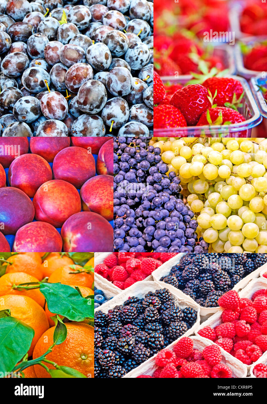 collection of fresh fruits Stock Photo - Alamy