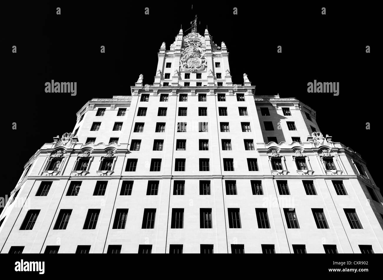 Edificio Telefónica, Europe's first high-rise building, Calle Gran Via ...