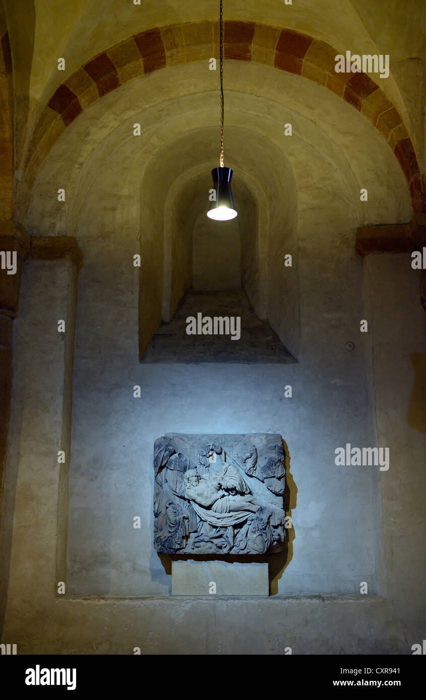 Tombs of the Salian Dynasty, crypt, the largest Romanesque columned ...
