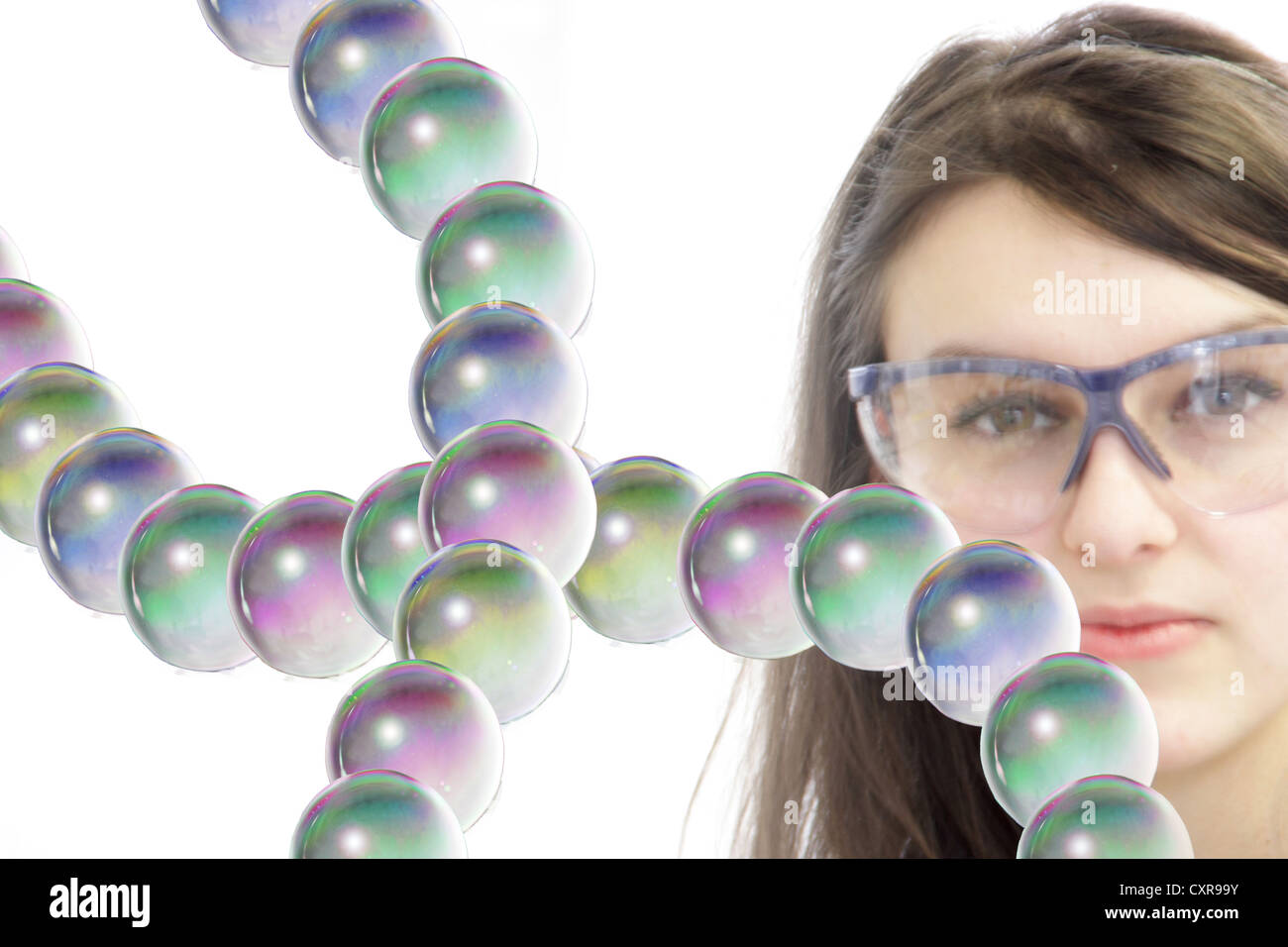 Female scientist, research, illustration Stock Photo - Alamy