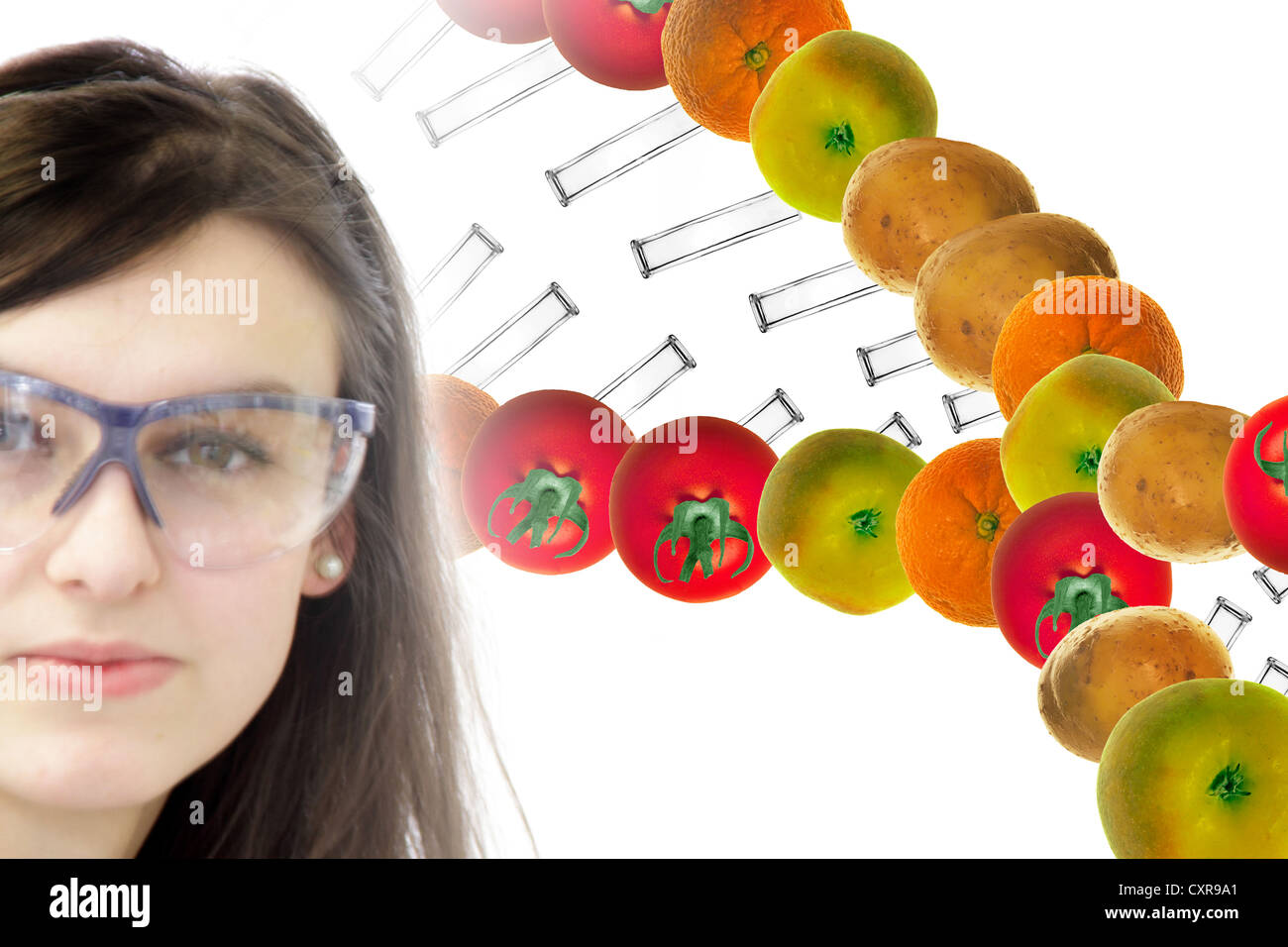 Female scientist, research, illustration Stock Photo - Alamy