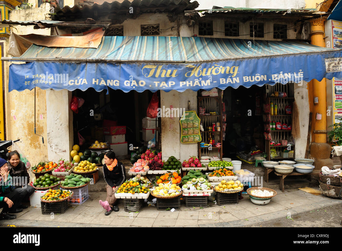 Shop in the historic town centre, Ha Noi, Hanoi, Vietnam, Southeast ...