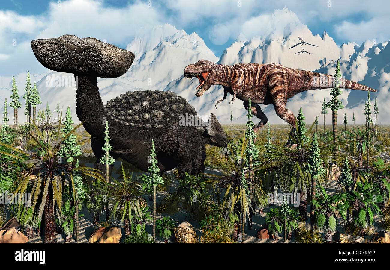 Deadly Consequences,Confrontation Between A T.Rex & An Ankylosaurus ...