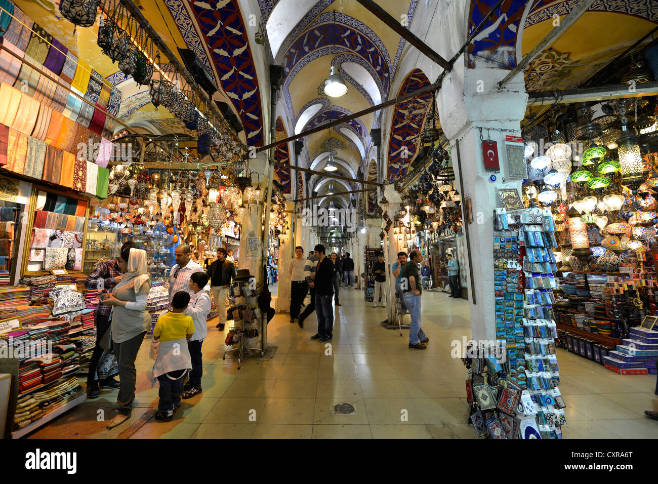 Main road, Grand Bazaar, large covered bazaar, Kapali Carsi, old town ...