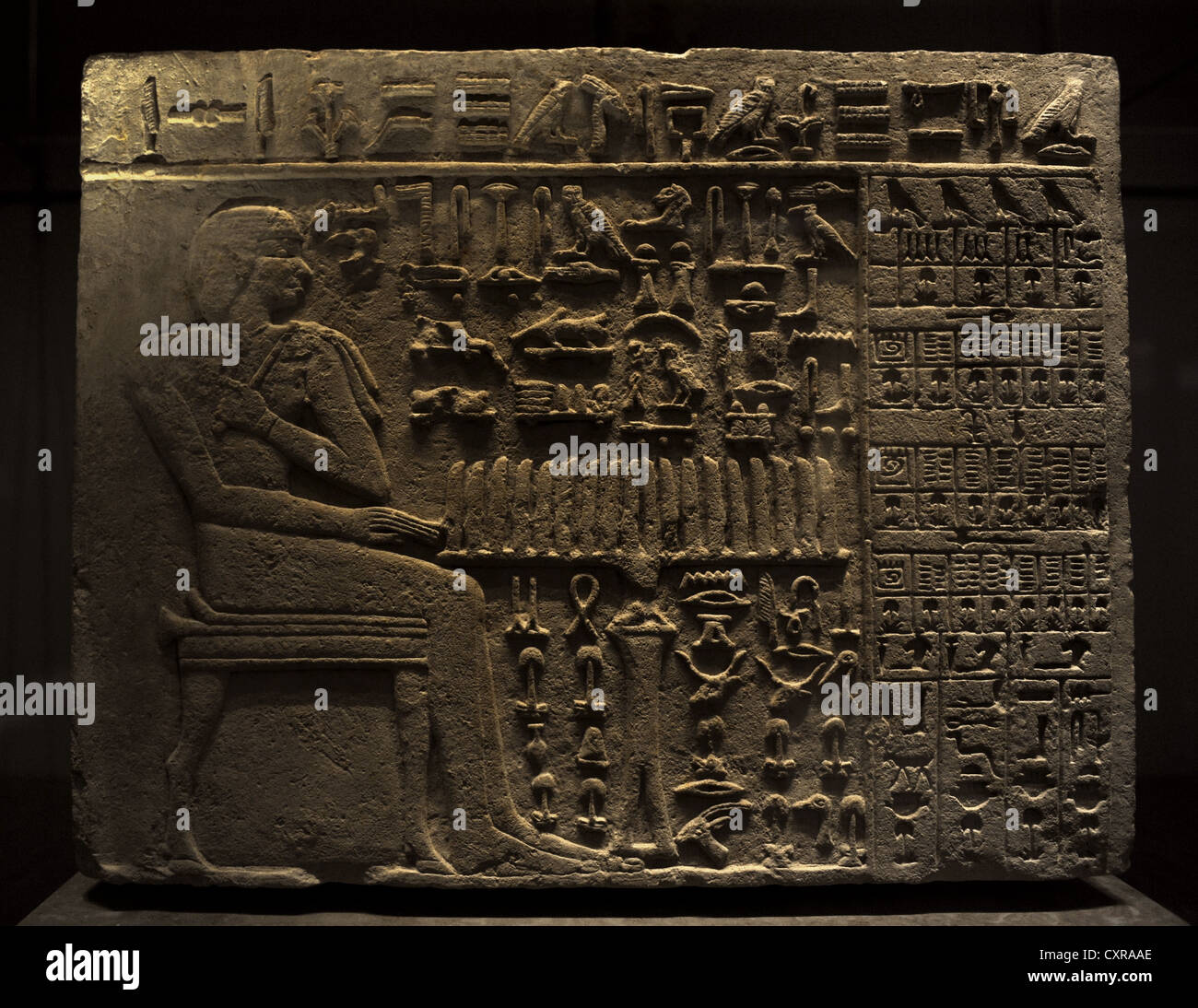 The official Isi at his offering Table. From the tomb of Isi Probably ...