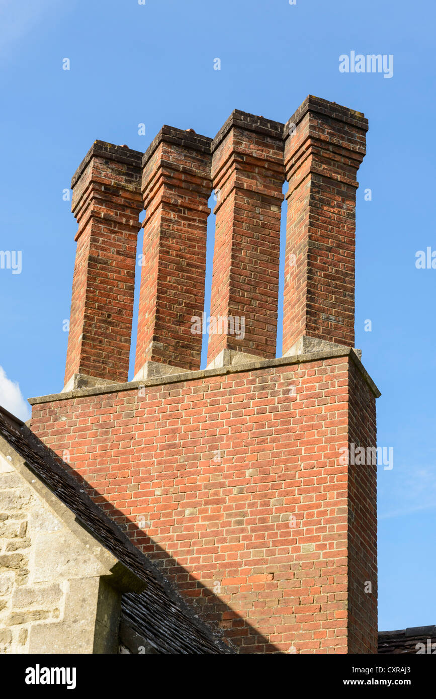 Chimney of old rectory Iffley Oxford UK Stock Photo - Alamy