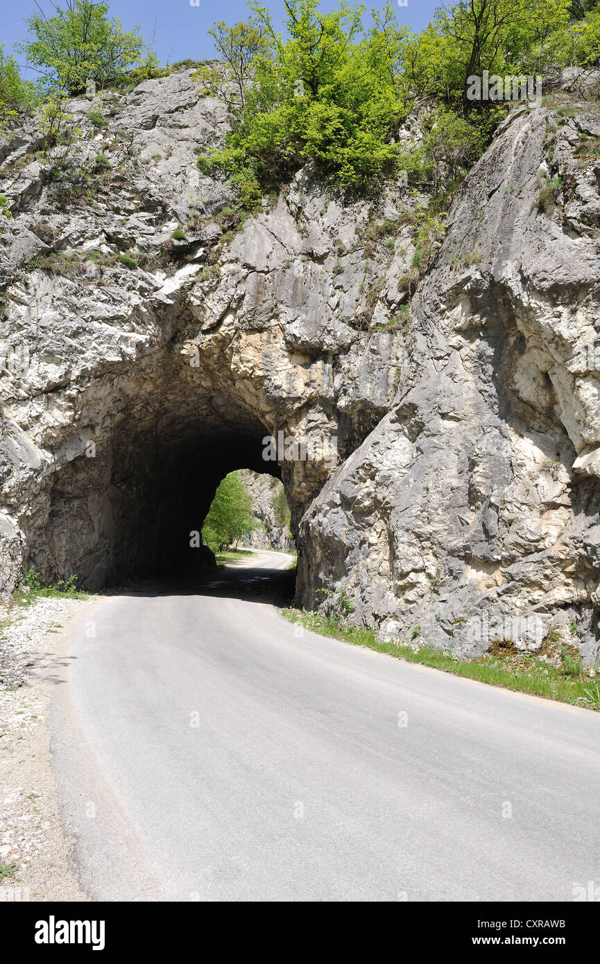 tunnel in the rock Stock Photo - Alamy