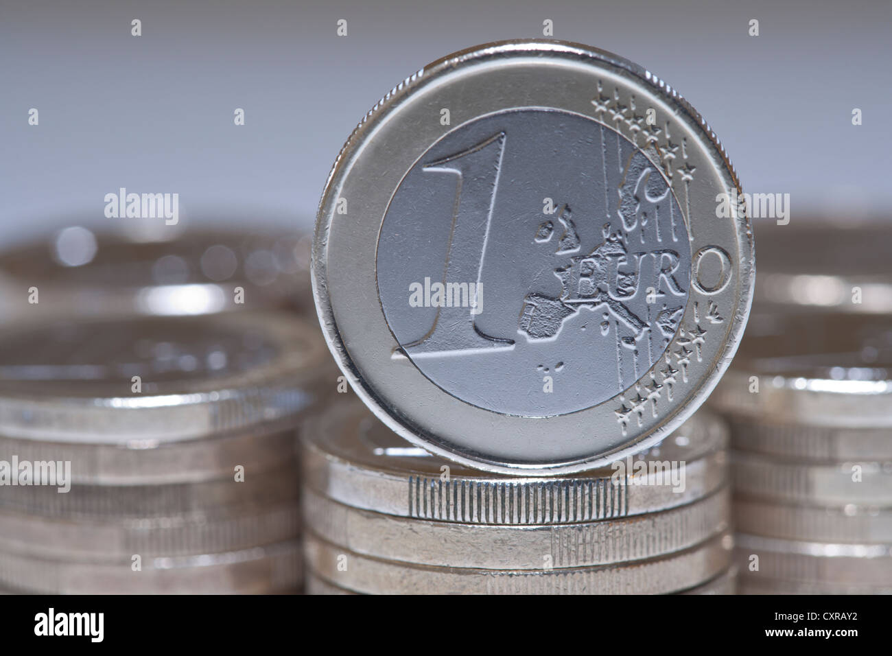 Stack euro coins one hi-res stock photography and images - Alamy