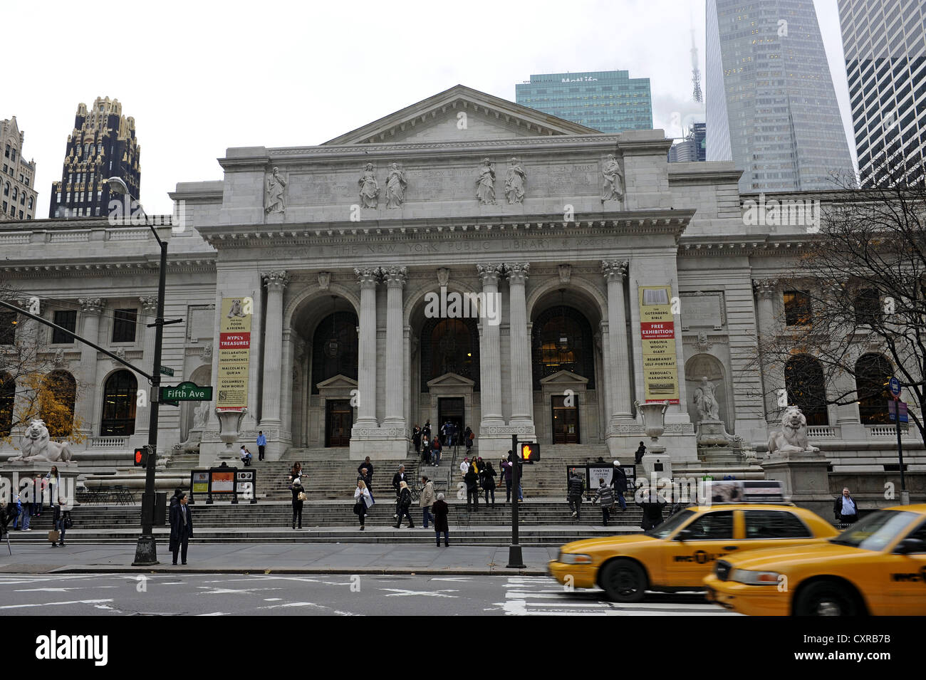 New York Public Library, 5th Avenue, Midtown Manhattan, New York City ...