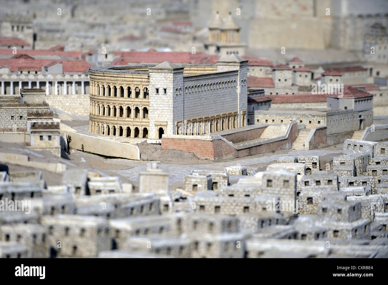 Second Temple Model at the Israel Museum, detail, Jerusalem, Israel ...
