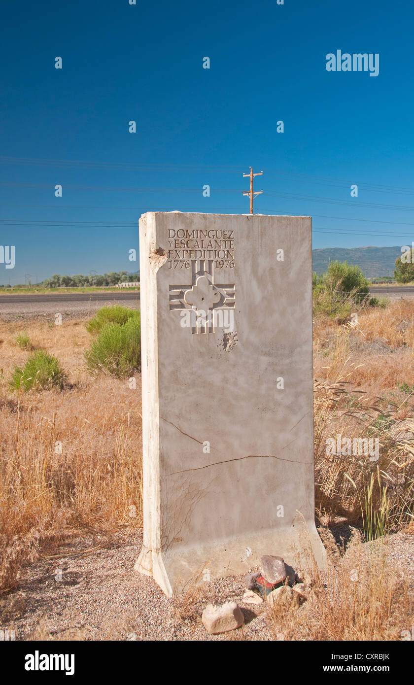 Dominguez Escalante (Old Spanish Trail) marker on Highway 56 in the ...