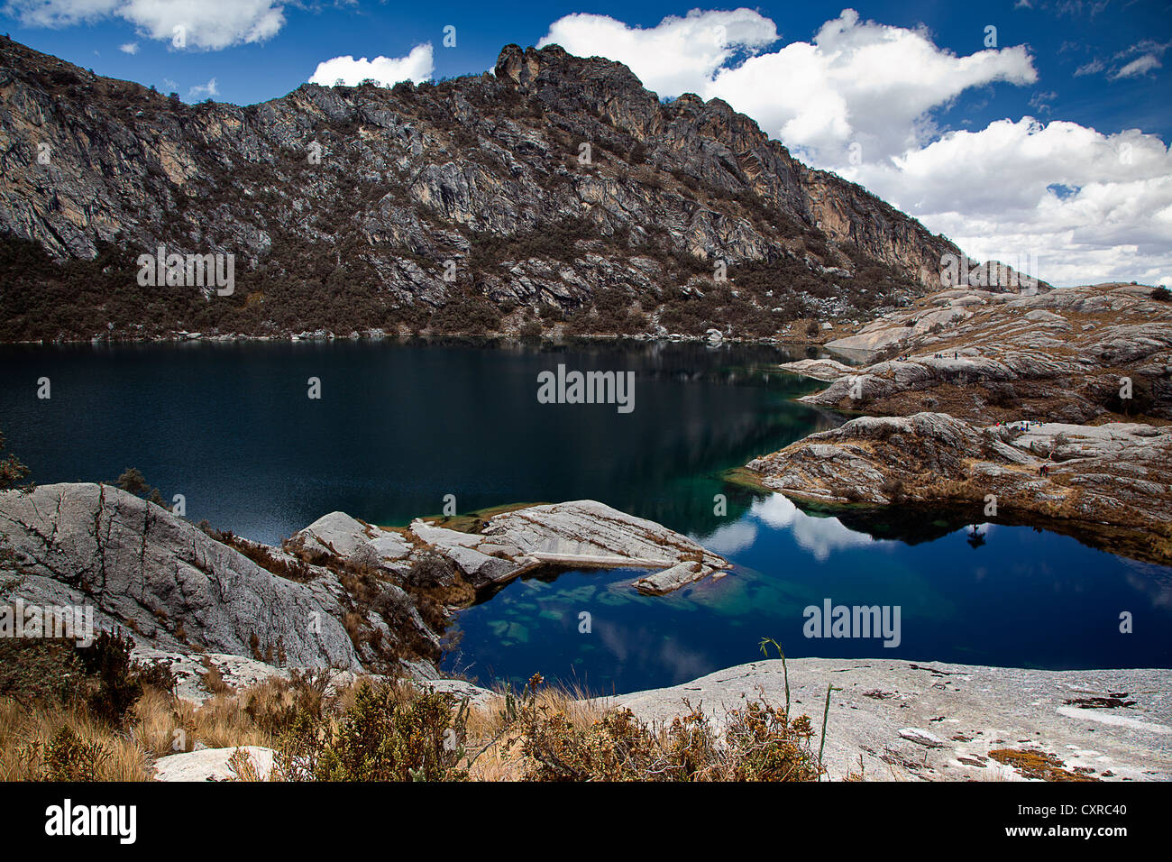 Lake Laguna Churup, Huaraz, Peru, Andes, South America Stock Photo - Alamy