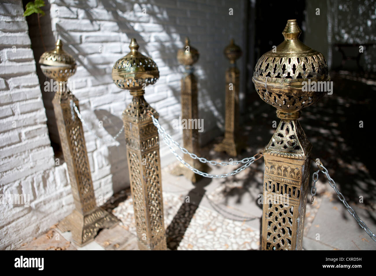 Mosque in the historic quarter of Albaicin in Granada, Spain Stock ...