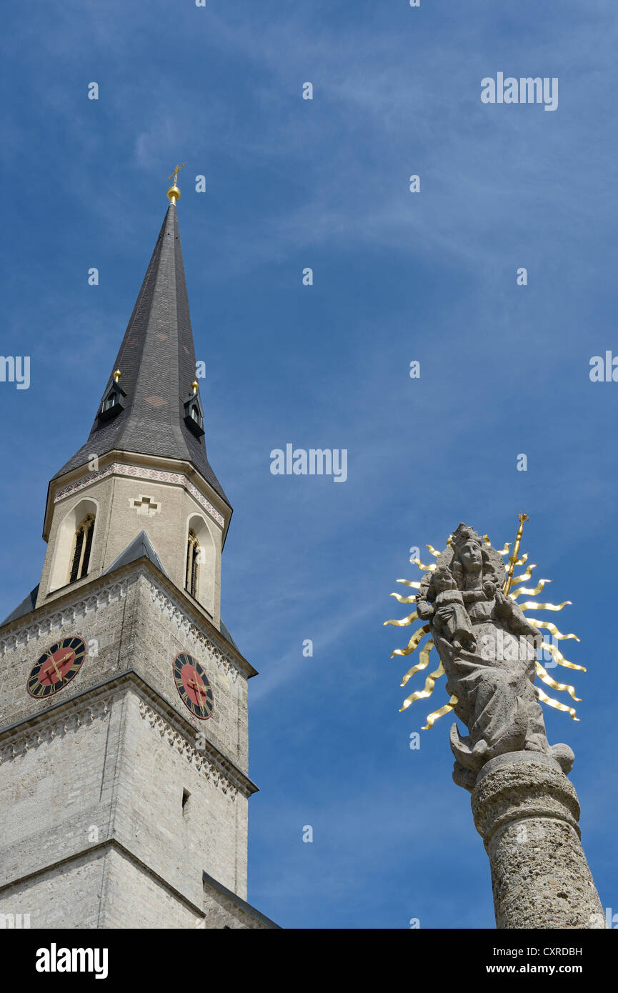 Mariae Geburt parish church, Palling, Chiemgau region, Upper Bavaria ...