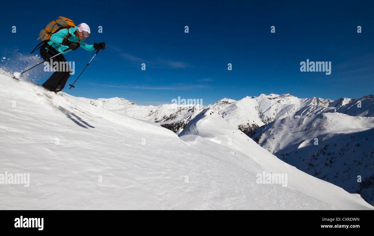 Skier cornice hi-res stock photography and images - Alamy