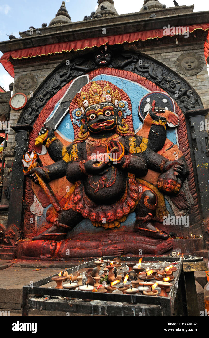Bhairav Temple, Bhairava, Durbar Square, Kathmandu, Kathmandu Valley ...
