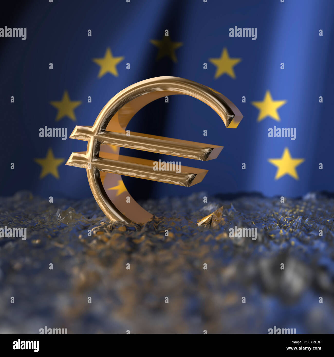 Euro gilt sign hi-res stock photography and images - Alamy