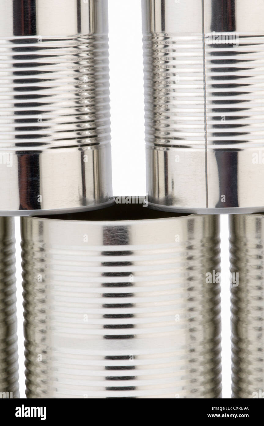 Stack of tin cans Stock Photo - Alamy