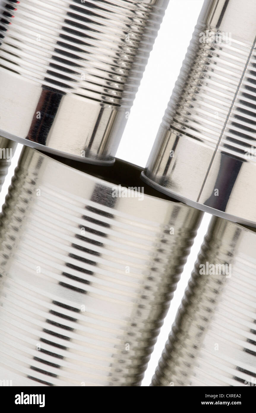Stack of tin cans Stock Photo - Alamy