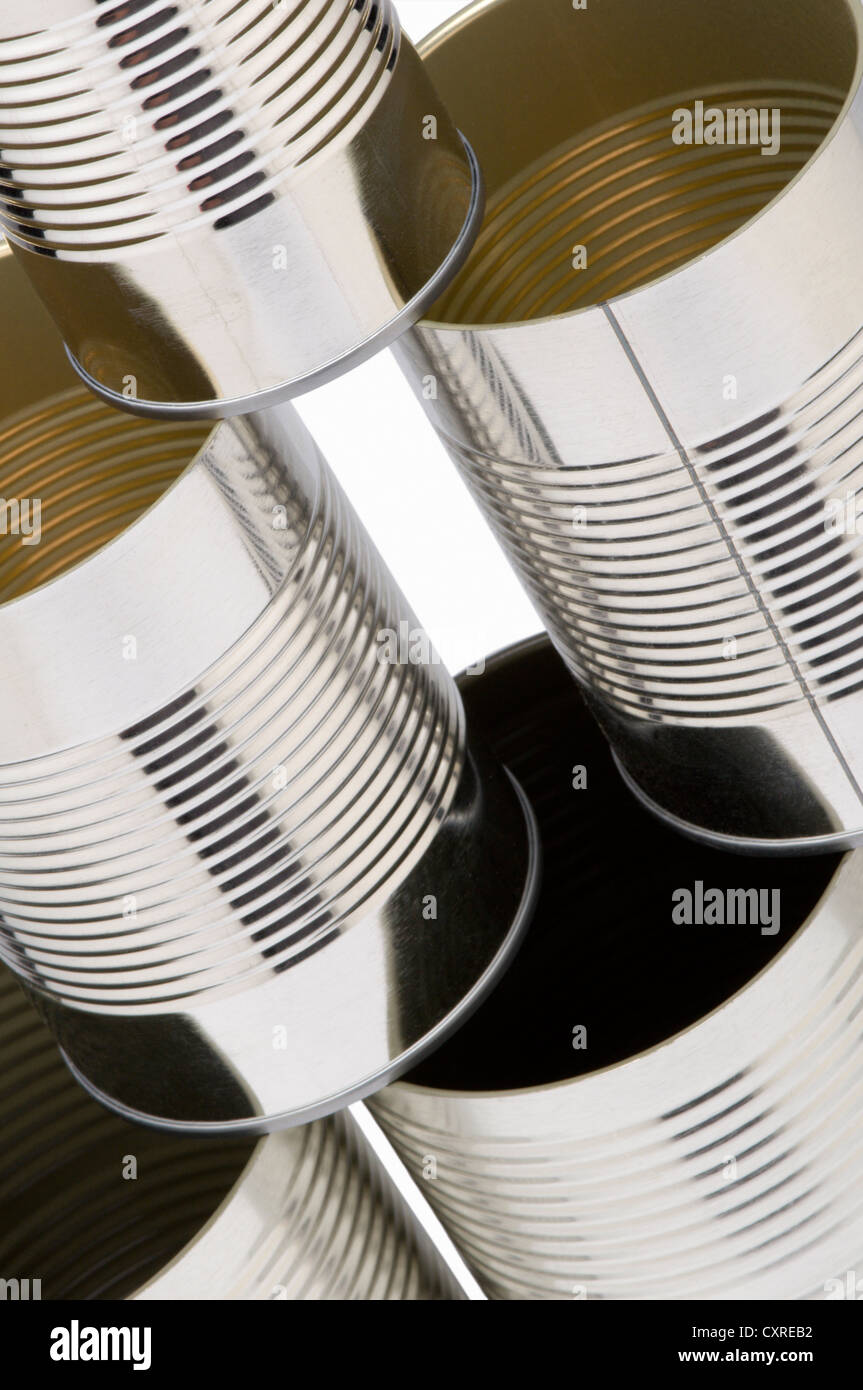 Stack of tin cans Stock Photo - Alamy