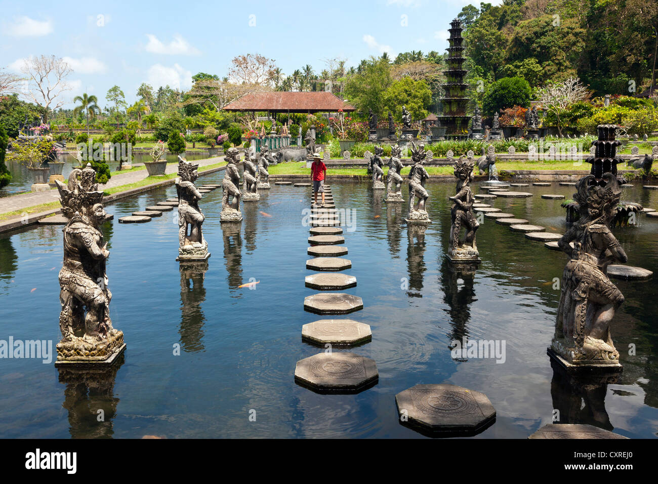 Tirtagangga or Tirta Gangga water palace, near Amlapura, East Bali ...