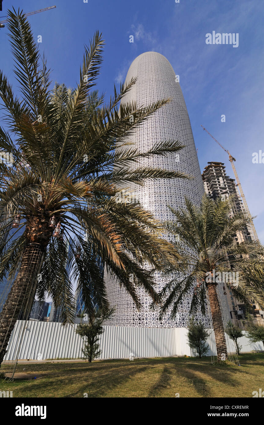 New building, Al Corniche waterfront promenade, Doha, Qatar, United ...